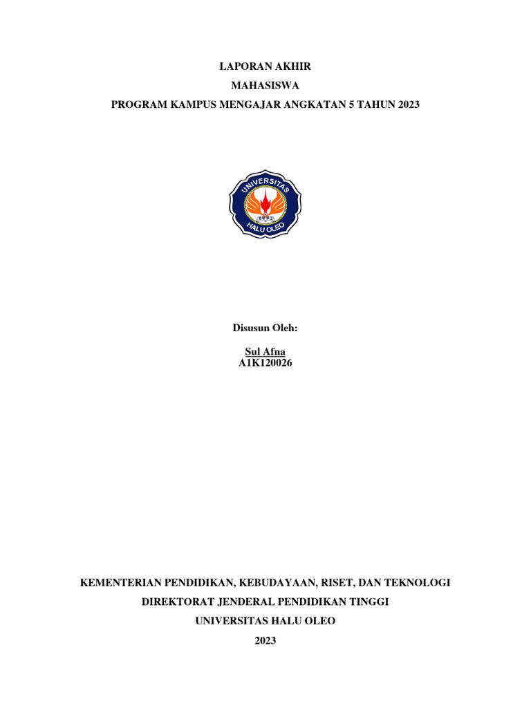 Laporan Akhir Individu Sul Afna | PDF