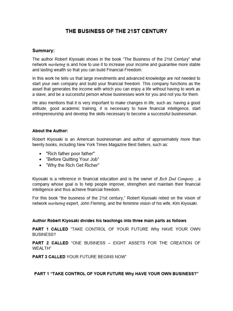 21st Century Business | PDF | Entrepreneurship | Mindset