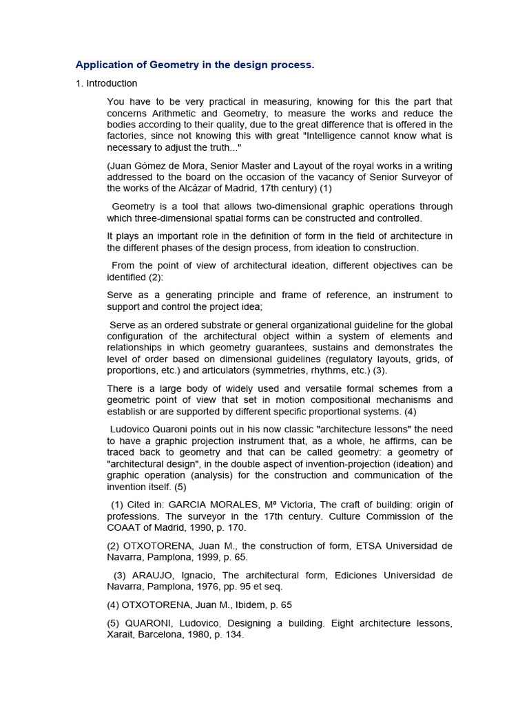 Application of Geometry in The Design Process | PDF | Geometry | Circle