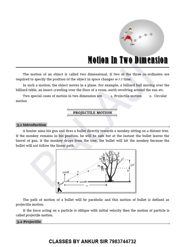 Projectile Motion 1 | PDF | Momentum | Acceleration