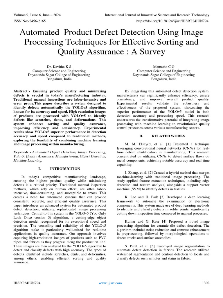 Automated Product Defect Detection Using Image Processing Techniques ...