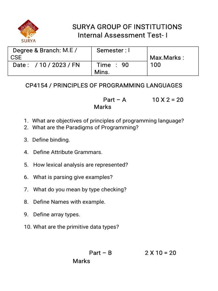 Cp4154 PPL Iat 1 | PDF