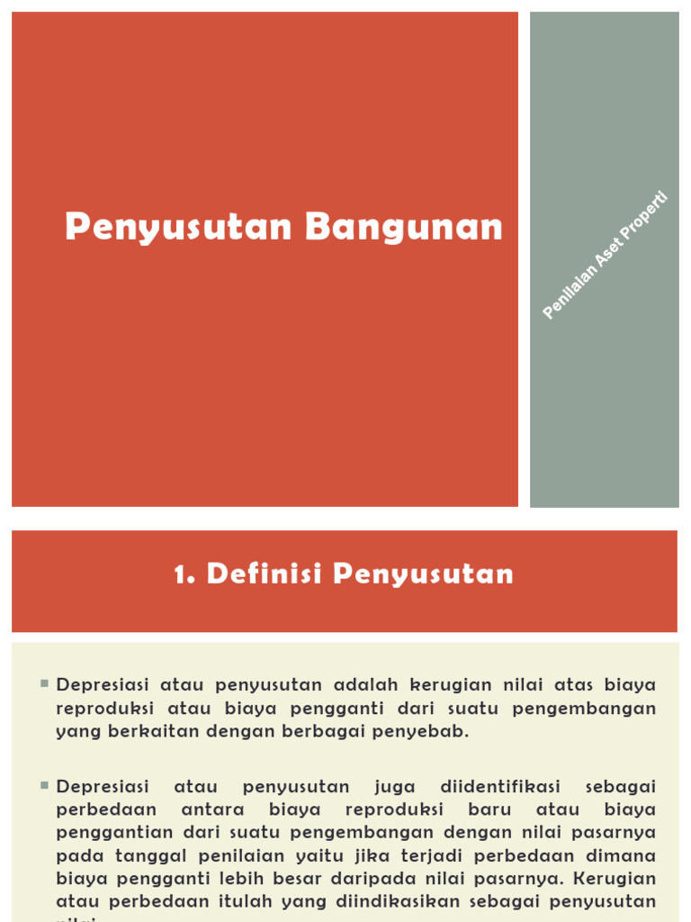 Materi Depresiasi-Penyusutan Bangunan | PDF | Bisnis | Seni