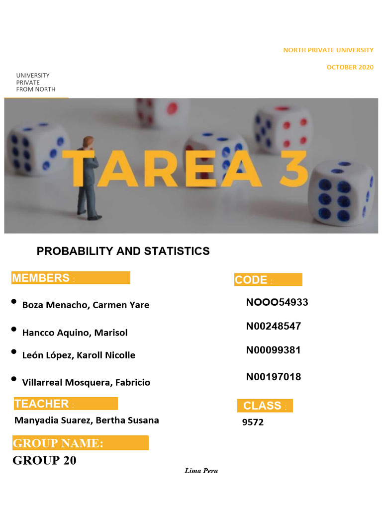 T3 UPN Probability and Statistics | PDF | Confidence Interval | Sample ...