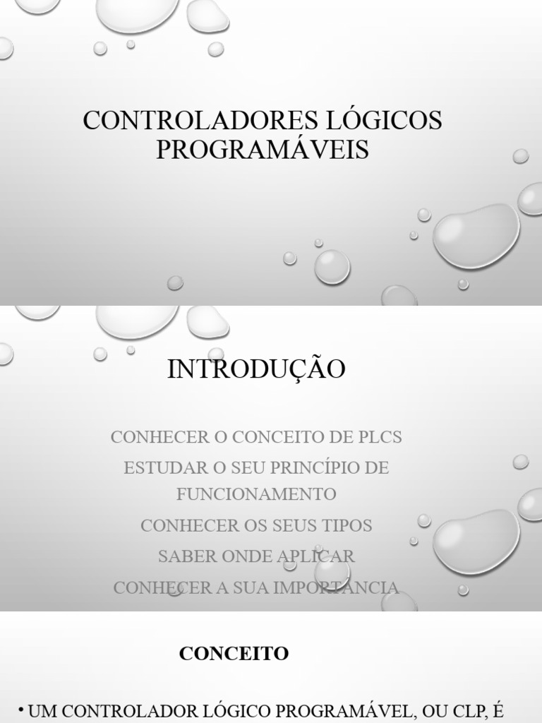 Controladores Lógicos Programáveis | PDF | Controlador lógico ...