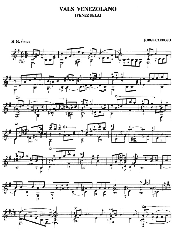 Jorge Cardoso - Vals Venezolano | PDF