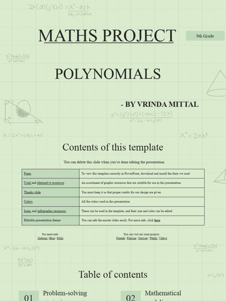 9th Grade Polynomials Project Guide | PDF | Mathematics | Mathematical ...