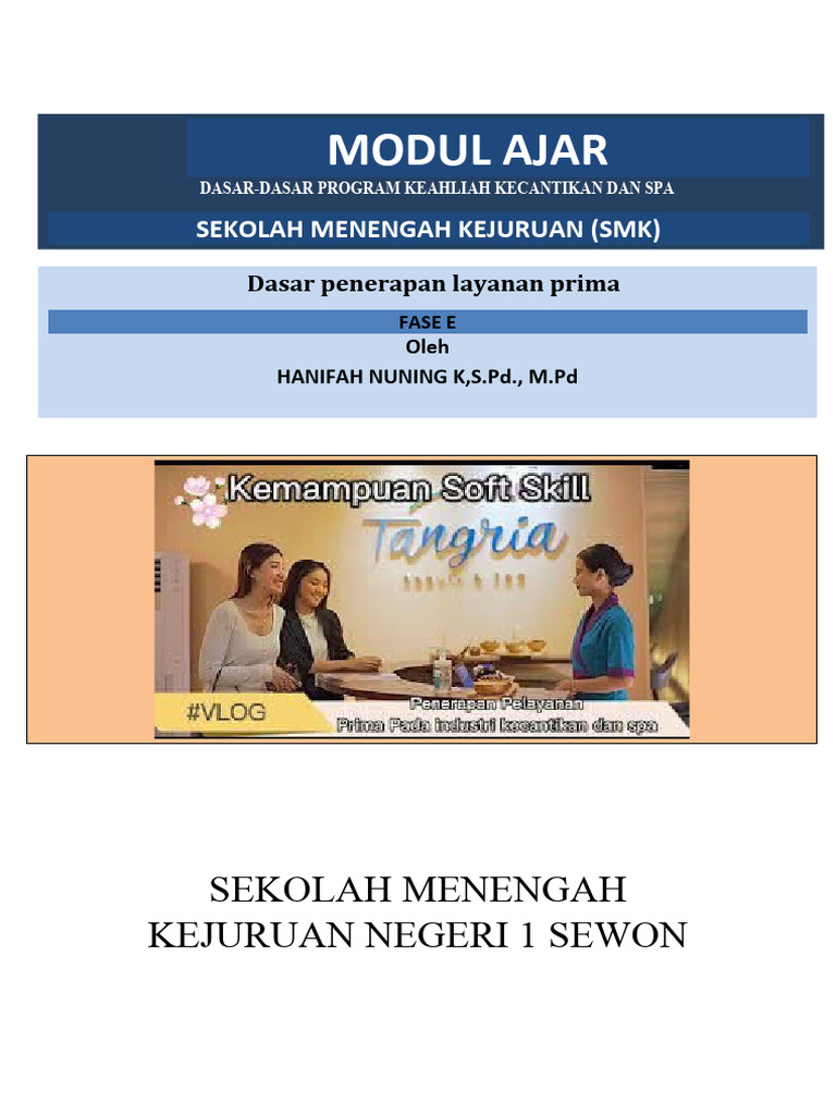 Modul Ajar Layanan Prima | PDF