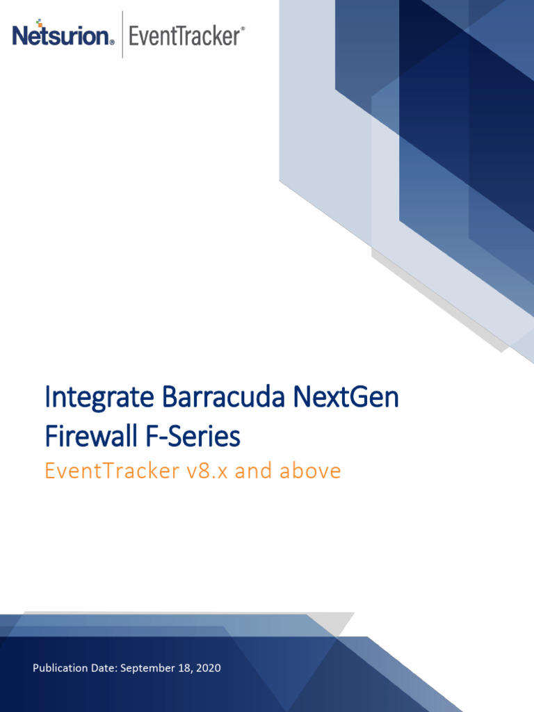 Integration Guide Barracuda NextGen Firewall F Series | PDF | Firewall (Computing) | Computer ...