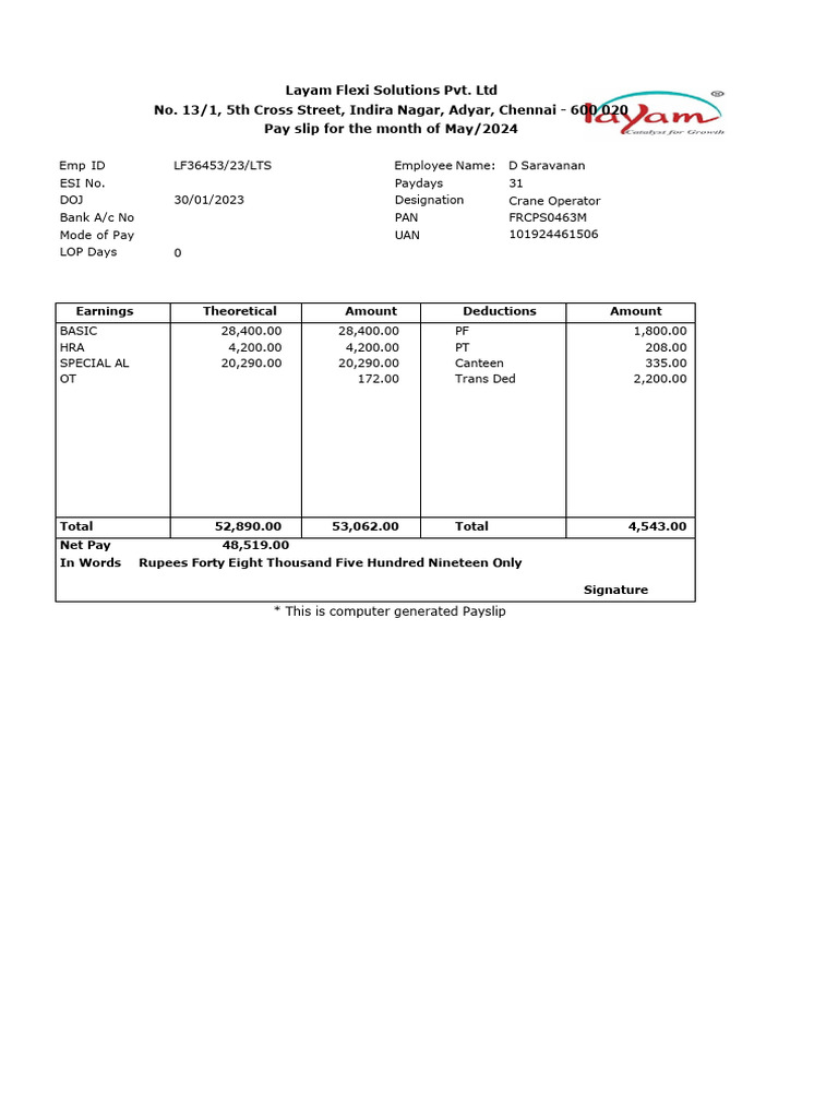 D Saravanan (LF364530230LTS) 2 | PDF