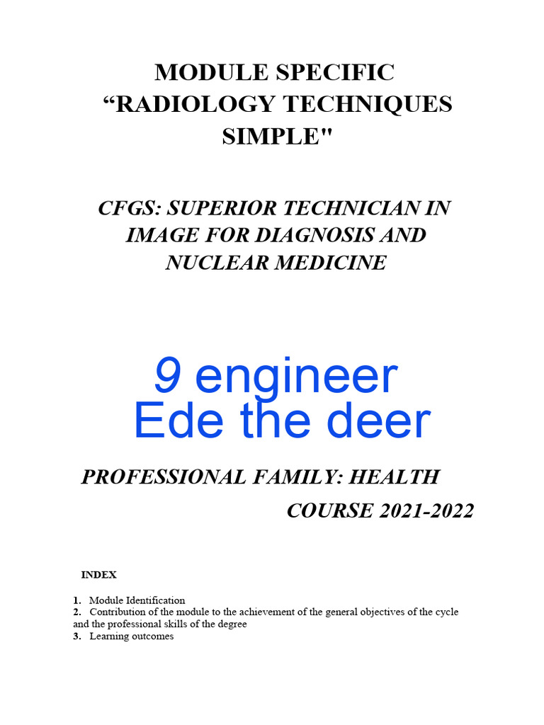 Simple Radiology Techniques. 2nd Idmn | PDF | Radiography | Medical Imaging