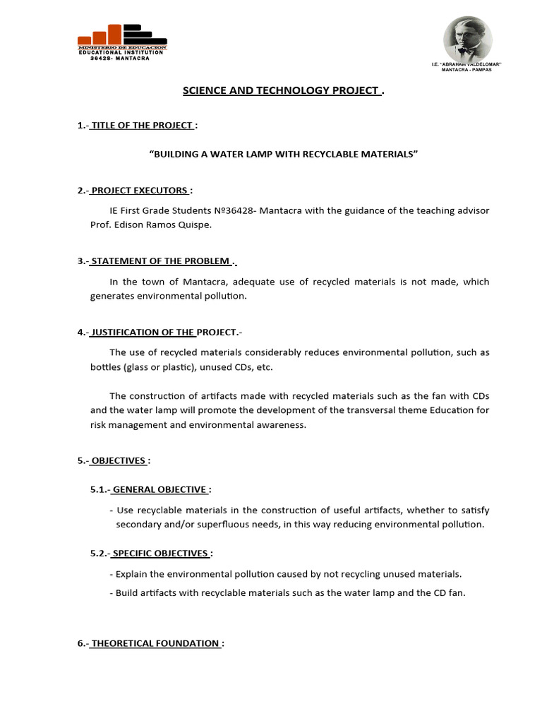 Science Project 2 | Download Free PDF | Waste | Recycling