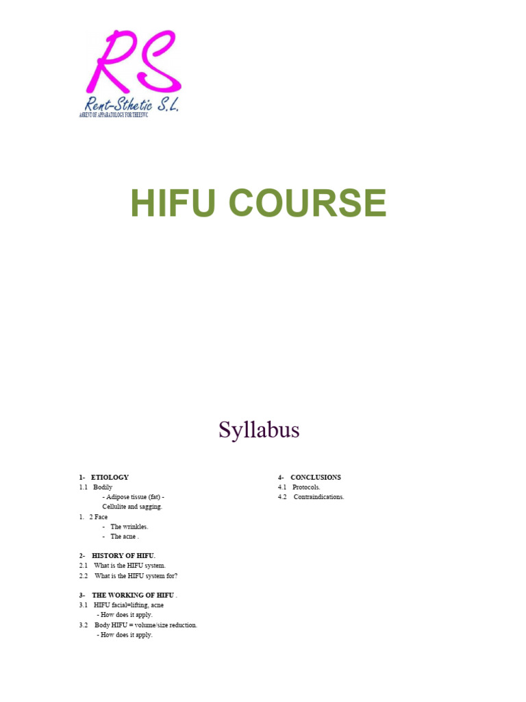 Hifu Course | PDF | Adipose Tissue | Leptin