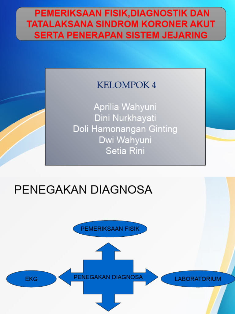 Pemfis-Diagnostik Dan Tatalaksana ACS Kel 4 Fix | PDF