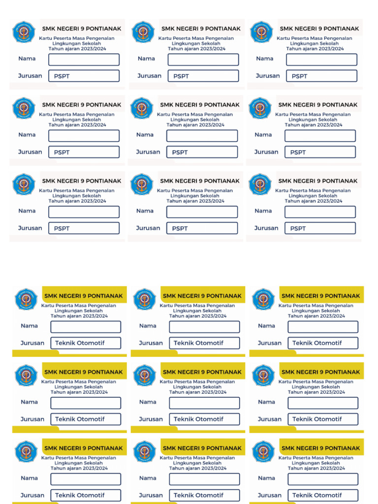 Name Tag MPLS Kecil | PDF