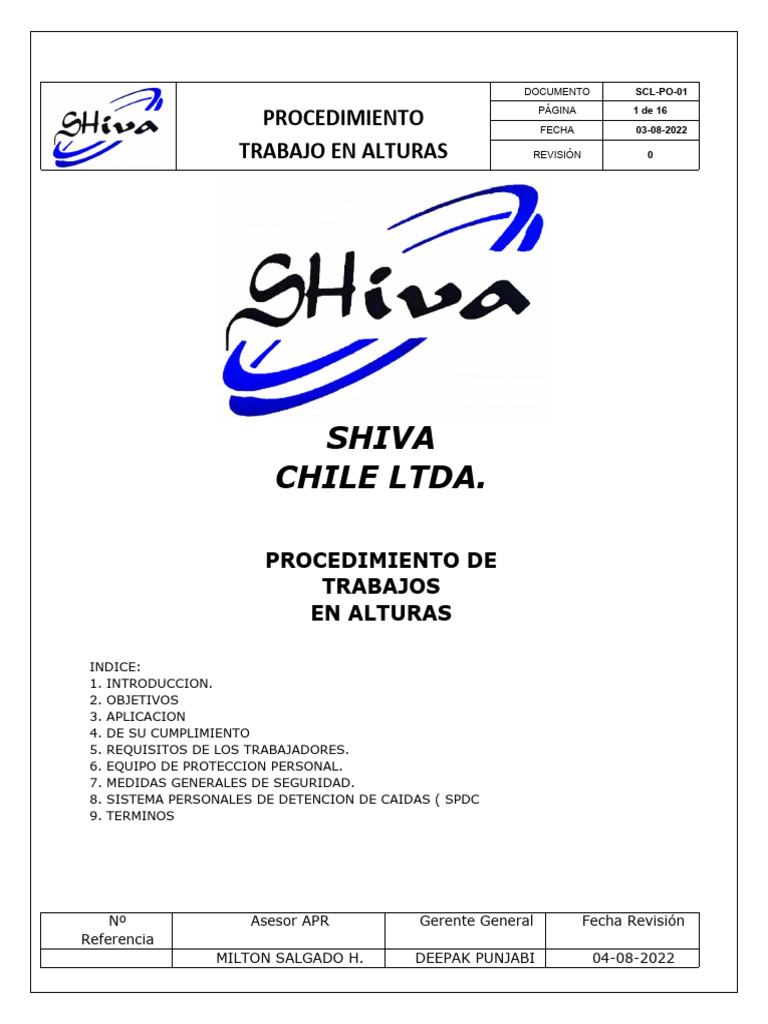 PROCEDIMIENTO Trabajo ALTURAS | PDF | Conector eléctrico | Andamio