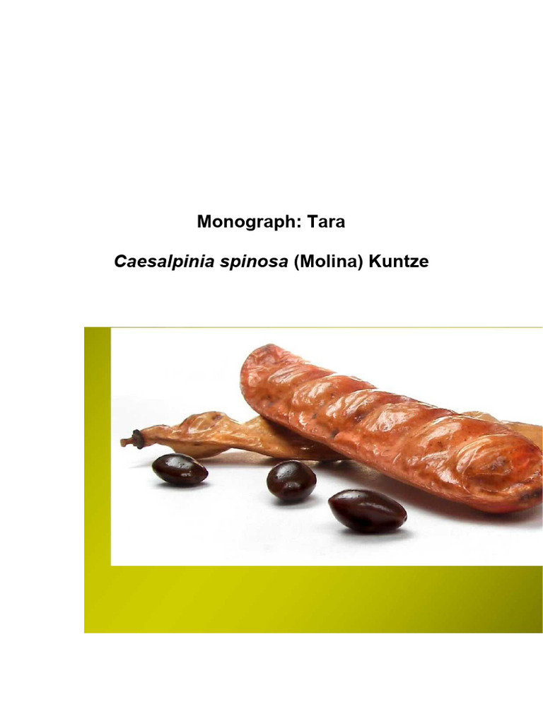 Monograph: Tara | PDF | Polyphenol | Leaf