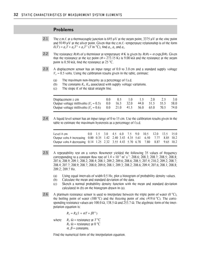 Principles of Measurement System | PDF | Histogram | Applied And ...