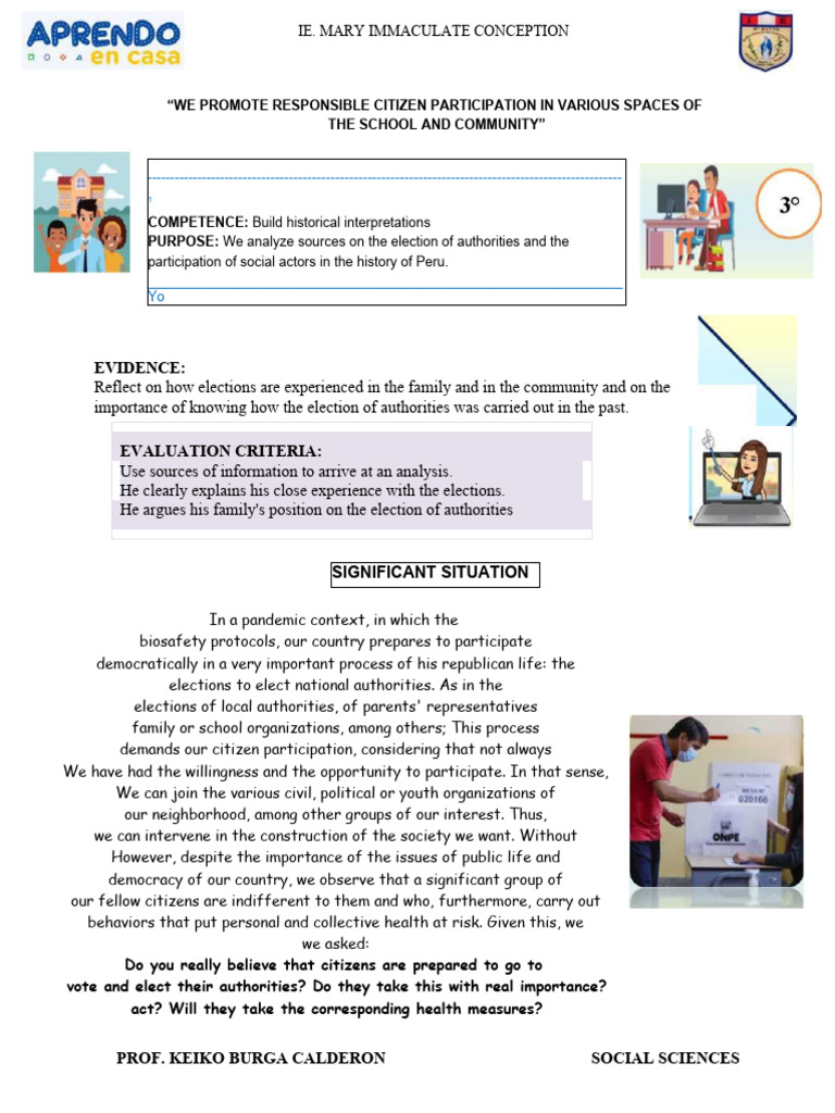 Learning Session On Citizen Participation In Electoral Elections Pdf 5956
