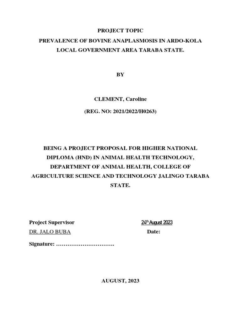 Caro Project | PDF | Immunology | Epidemiology