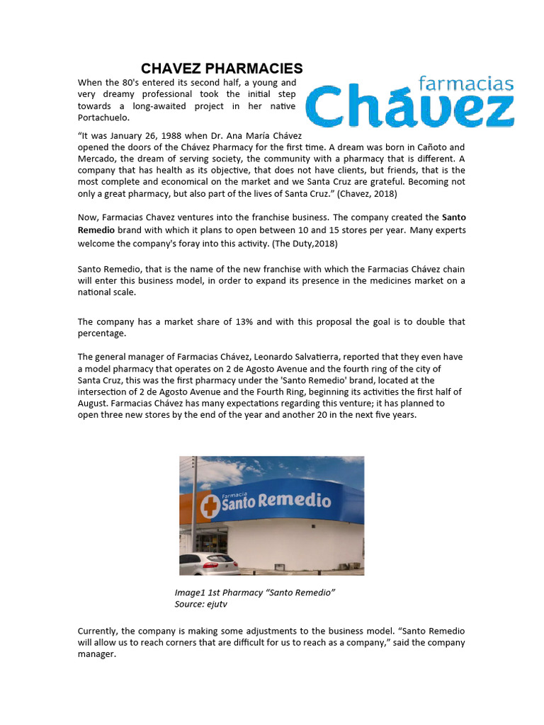 CHAVEZ PHARMACIES Case | PDF | Pharmacy | Swot Analysis