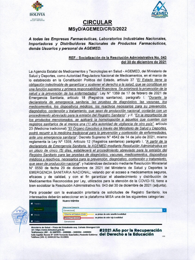 Circular 3 2022 | PDF