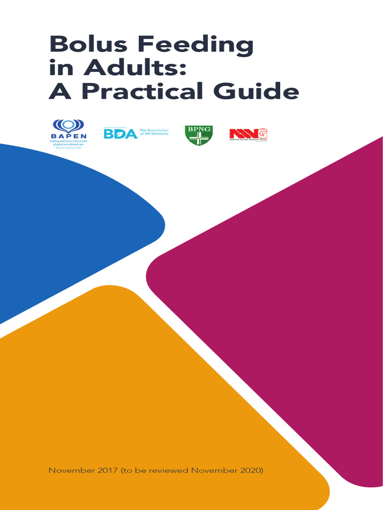 Bolus Feeding in Adults Practical Guide | PDF | Dietitian | Syringe