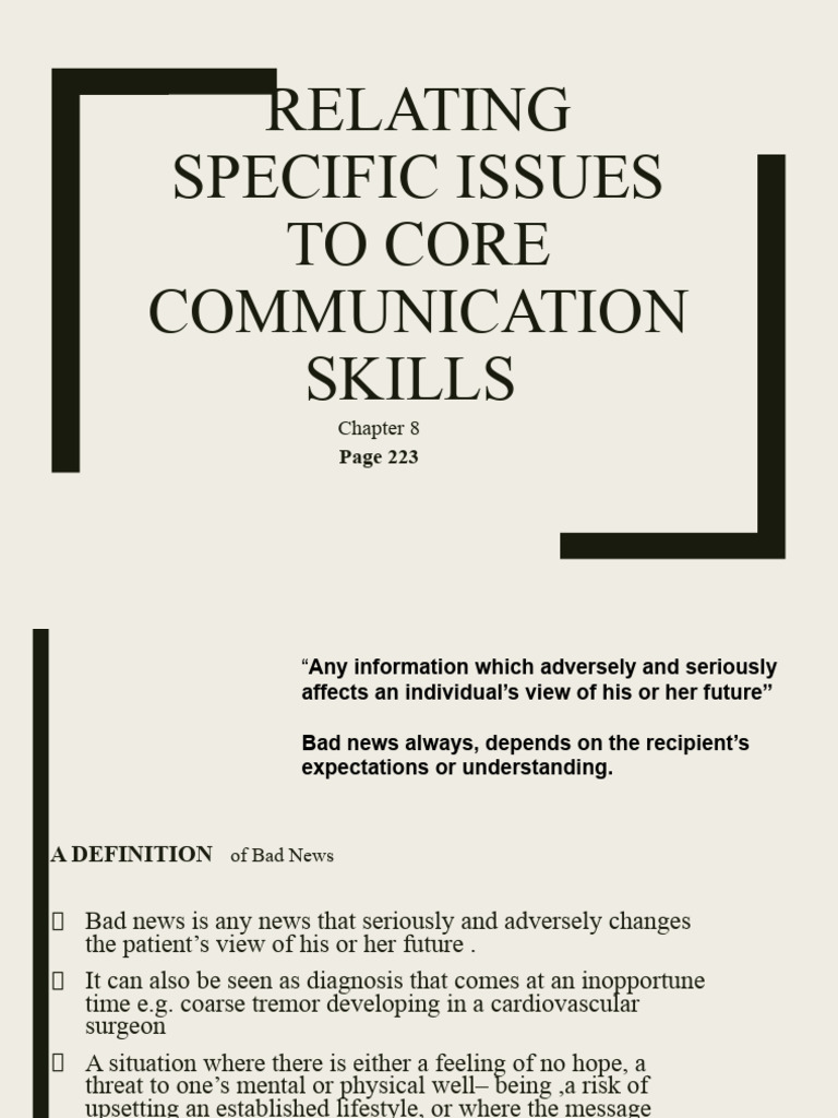 Breaking Bad News | PDF | Empathy | Emotions