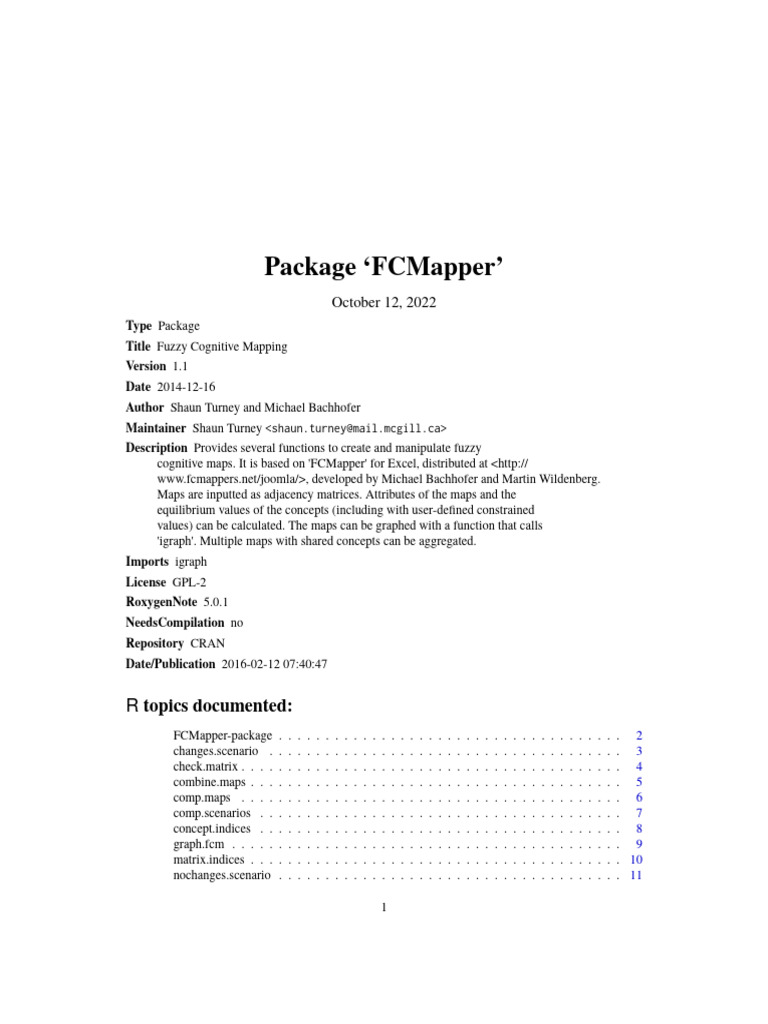 FCMapper | PDF | Matrix (Mathematics) | Applied Mathematics