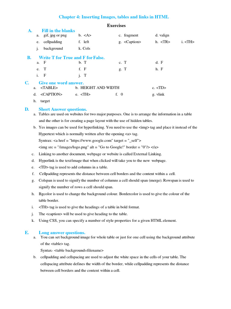 Chapter 4 - 230811 - 141710 | PDF | Html Element | Hyperlink