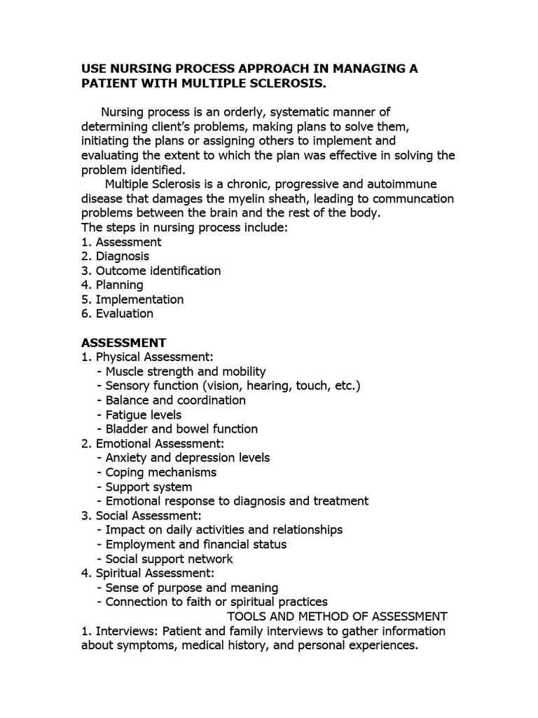 Multiple Sclerosis | PDF | Multiple Sclerosis | Psychotherapy Multiple Sclerosis | PDF | Multiple Sclerosis | Psychotherapy