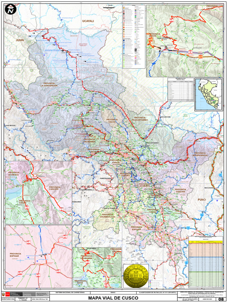 08 Mapa Vial Del Cusco | PDF