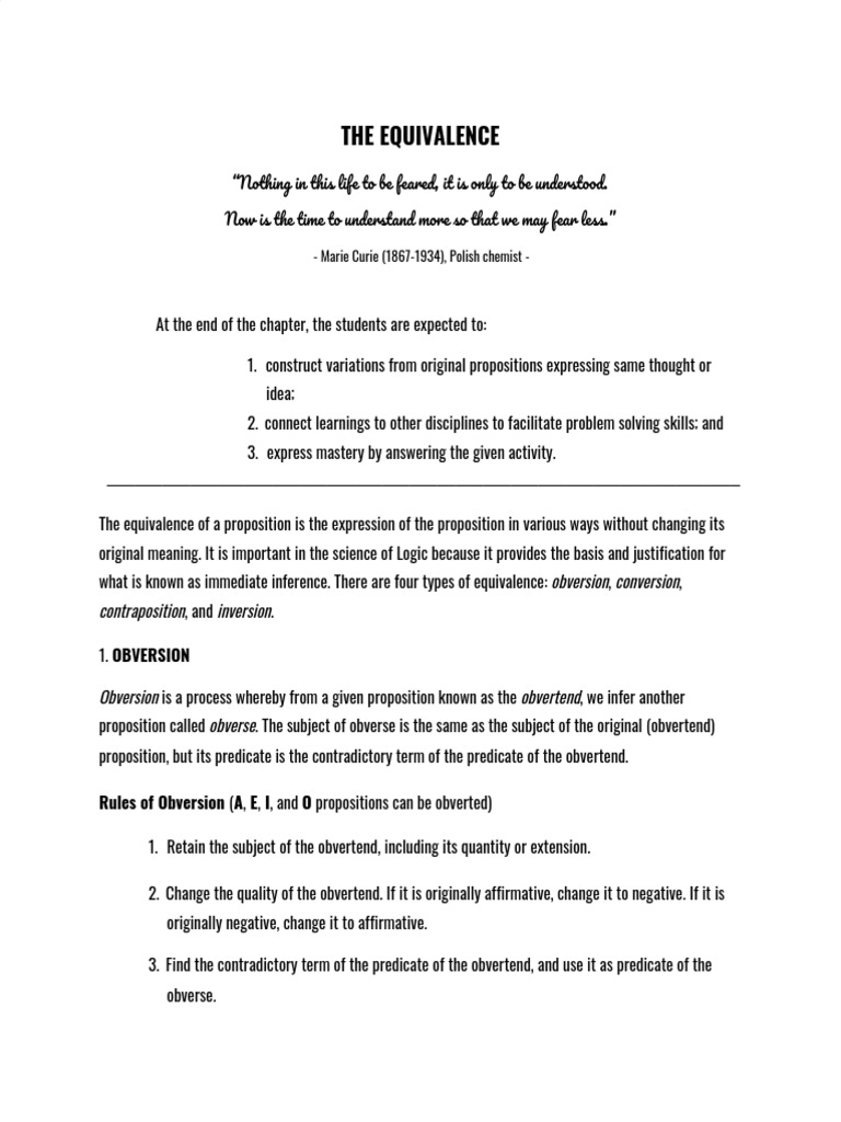 G Equivalence | PDF | Logic