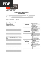 WAB Bedside Record Form | PDF