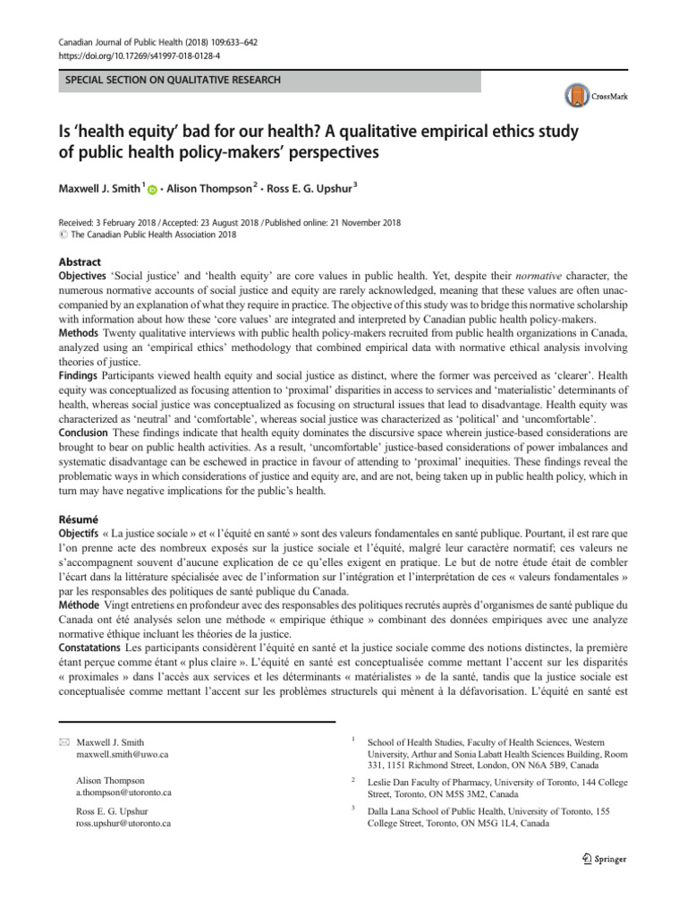 Is Health Equity' Bad For Our | PDF | Justice | Crime & Violence