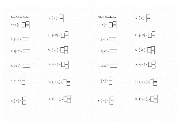 Pendaraban Pecahan | PDF