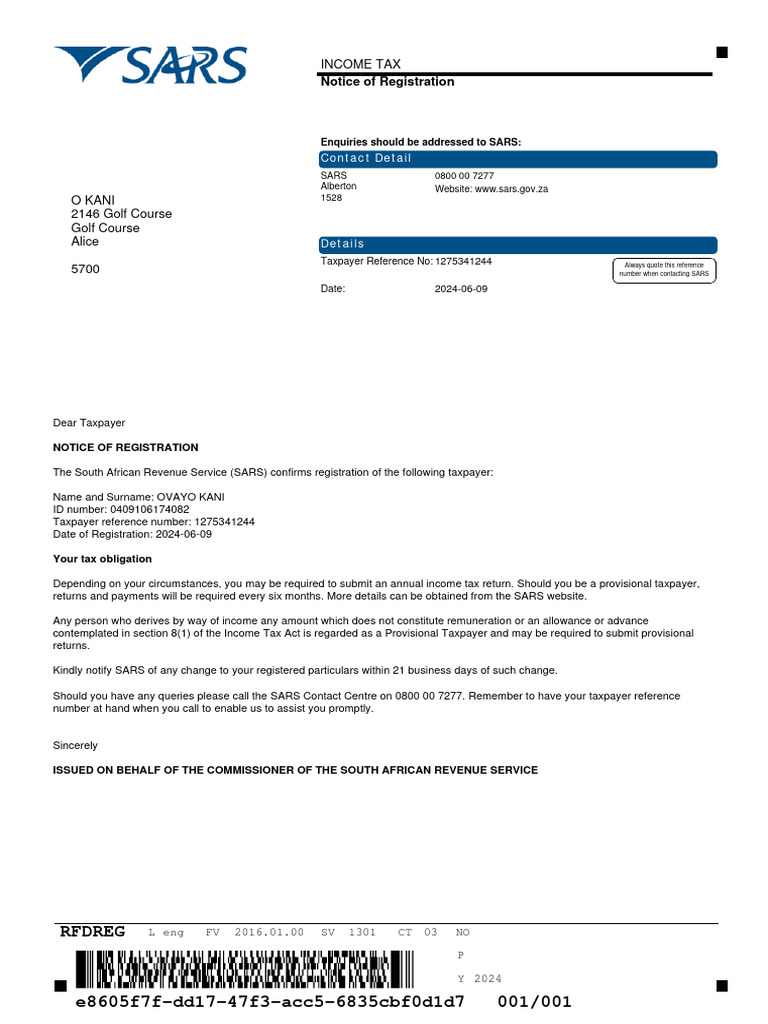 Get Letter | PDF | Taxpayer | Taxes