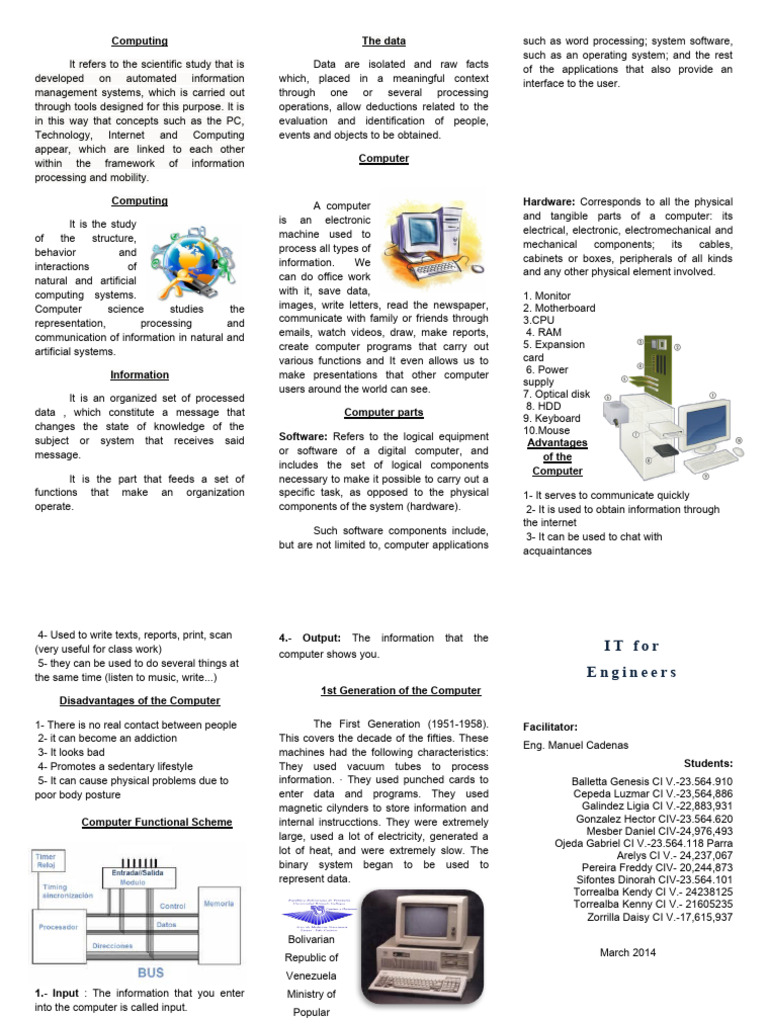 Informatics Brochure | PDF | Computing | Computer Hardware
