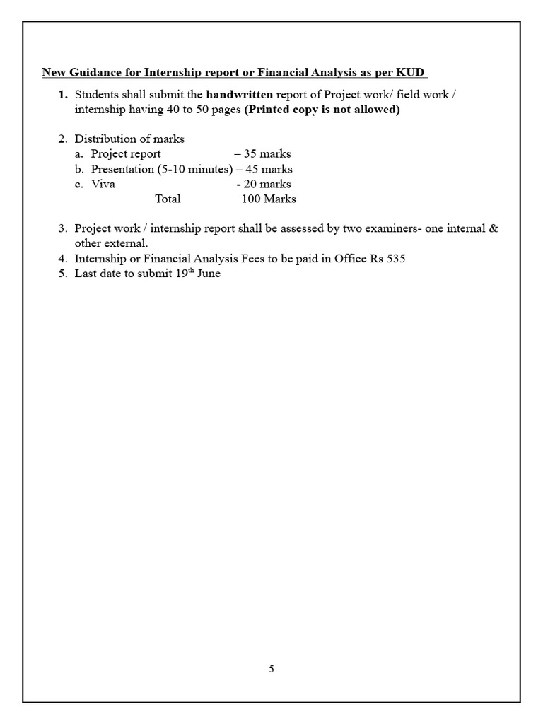 Project Guideline | PDF | Internship | Job Hunting