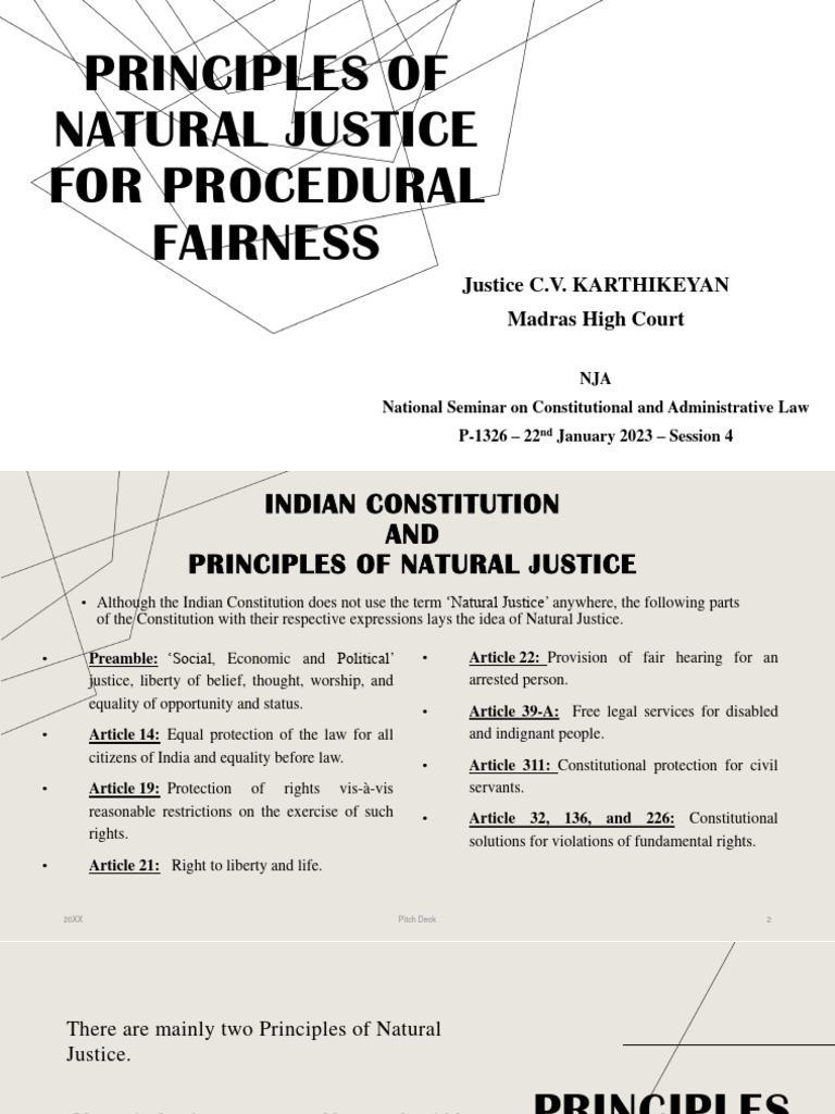 2.session 4 - Principles of Natural Justice For Procedural Fairness ...