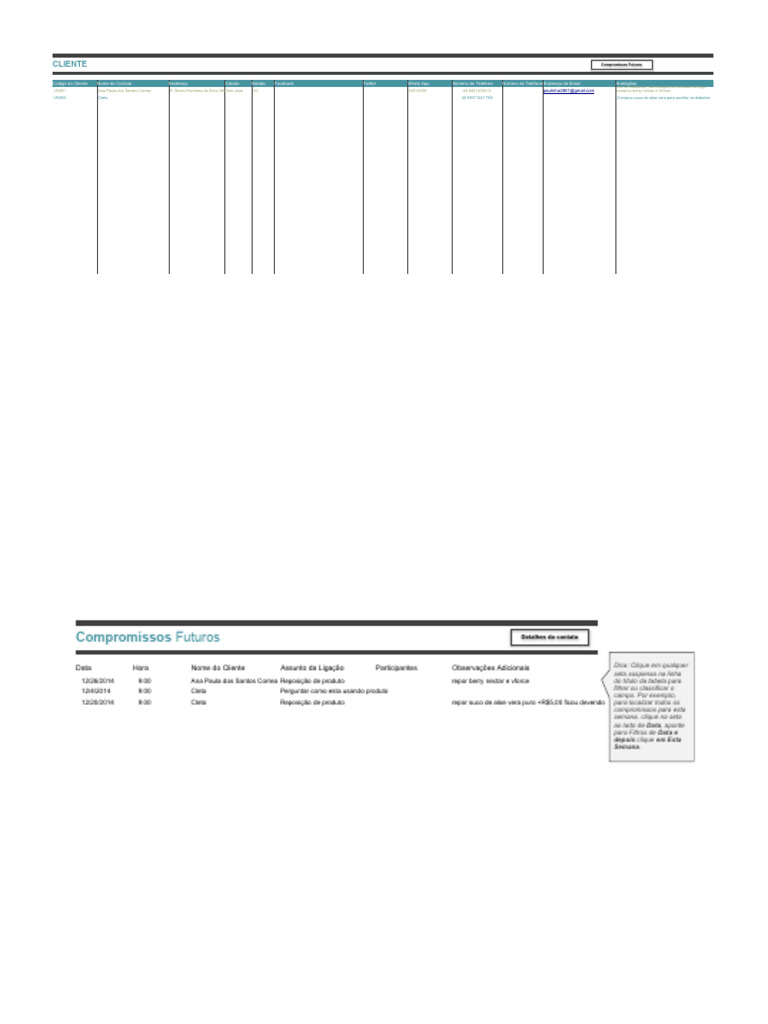 Lista de Clientes | PDF