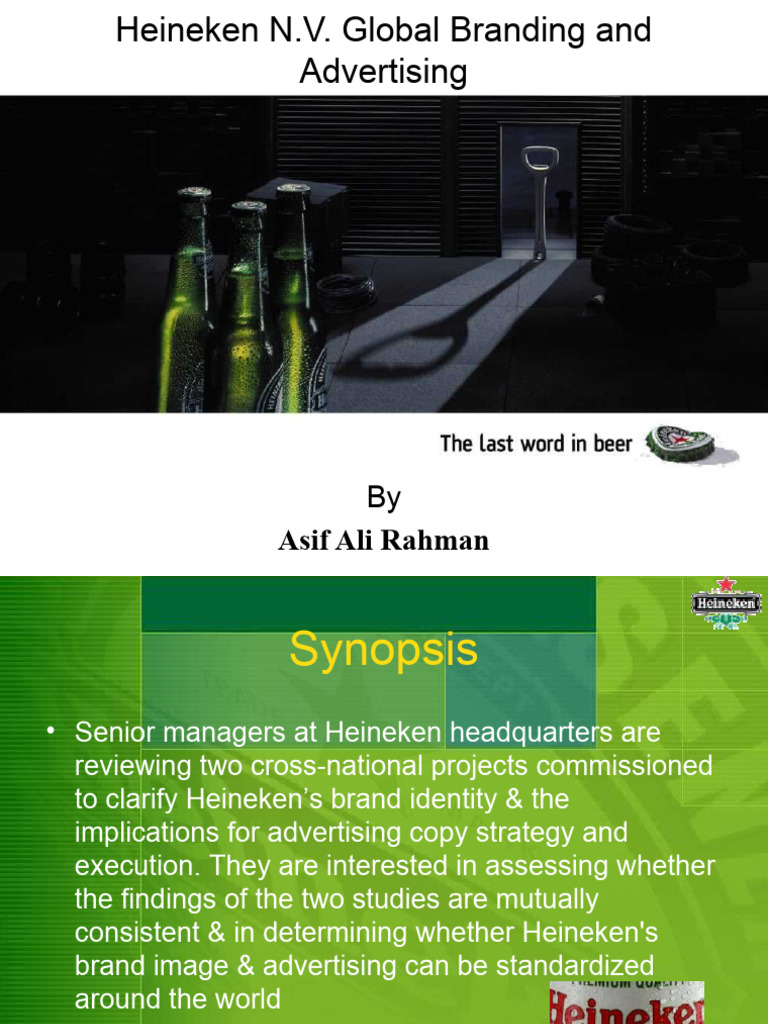 Heineken's Global Branding Strategy Analysis | PDF | Brand | Advertising