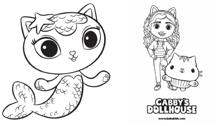 Printable Mercat Gabby's Doll House | PDF