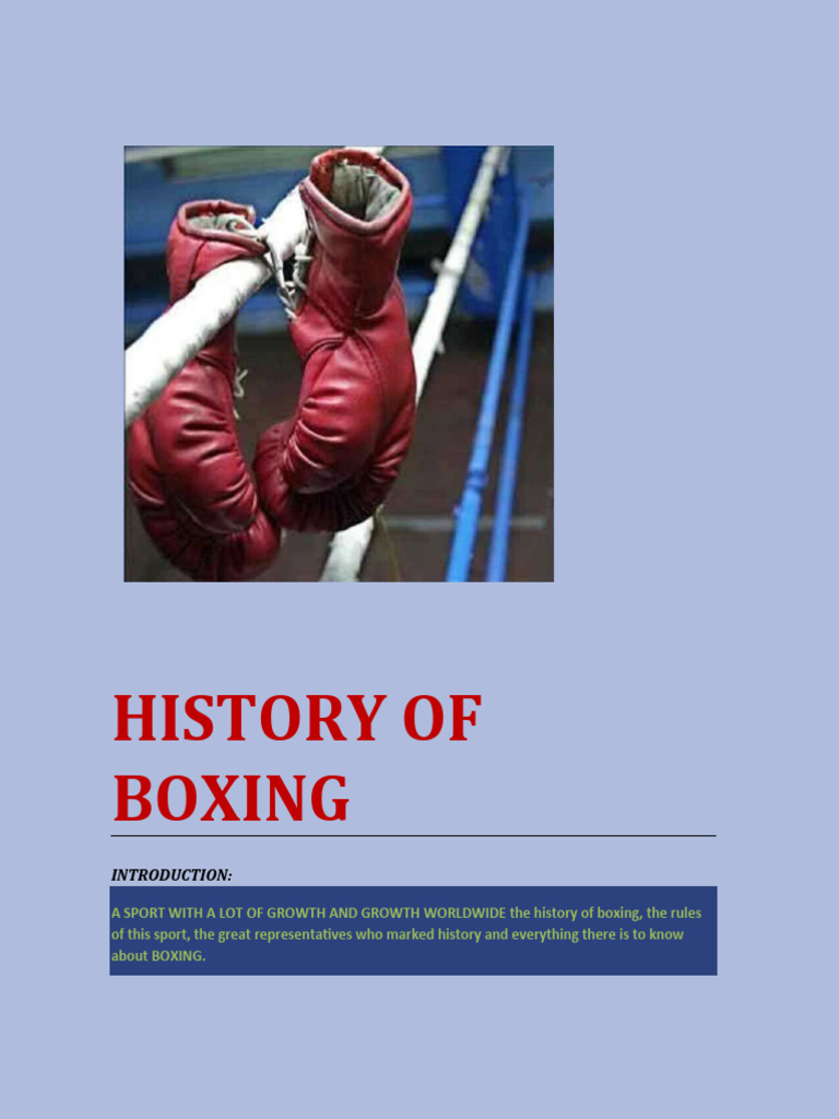 Boxing History | PDF | Blood Sports
