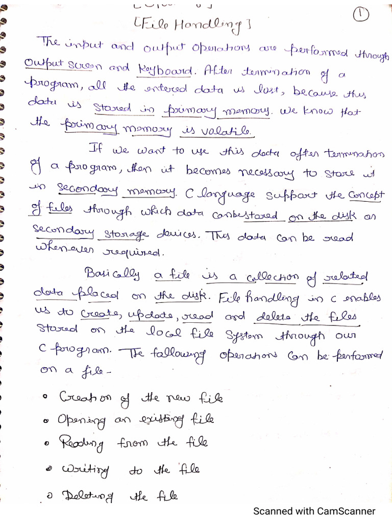 Filehandling ST | PDF