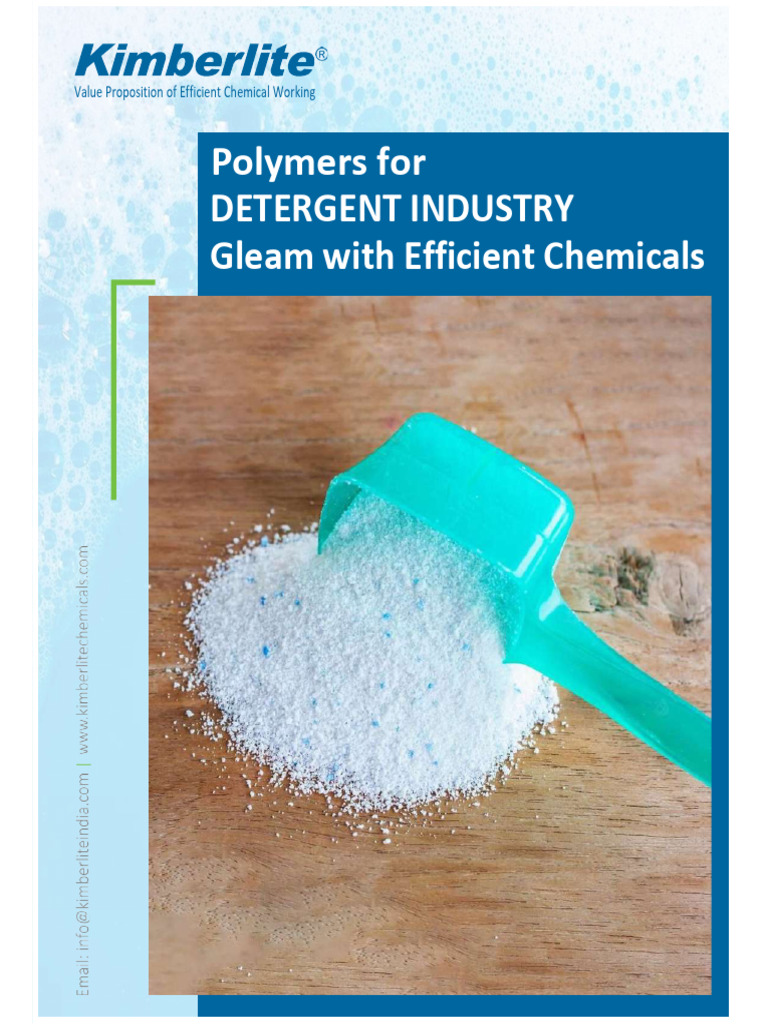 Kimberlite Products For Detergent Industry-3-1 | PDF | Detergent | Polymers