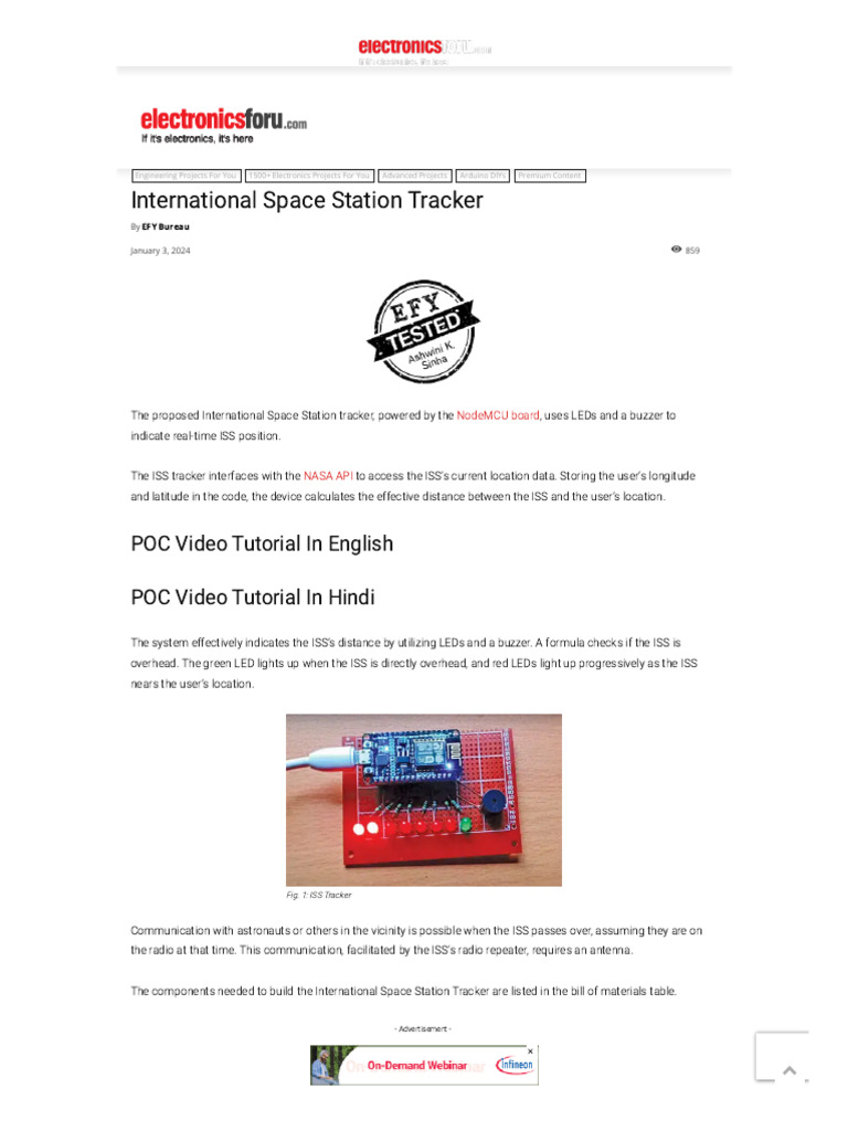 DIY International Space Station Tracker - Code and Circuit | PDF ...