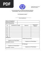 Tesda Forms | PDF