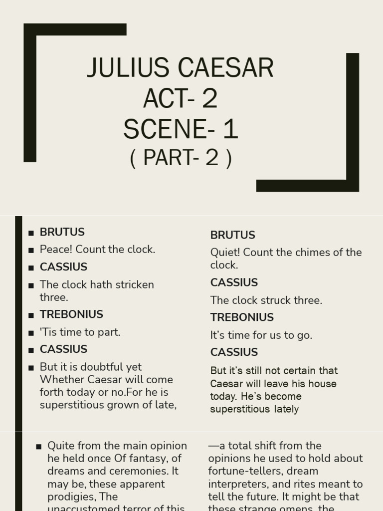 Julius Ceaser Act 2 Scene 1 (Part 2) | PDF | Julius Caesar