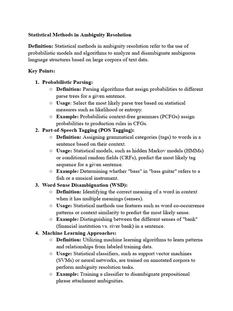 Unit 5 NLP | PDF | Parsing | Ambiguity